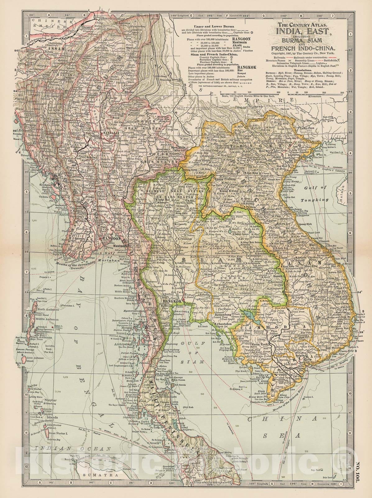 Thailand Asia Map