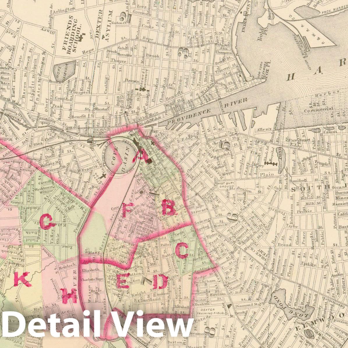 Historic Map : City Atlas of Providence Rhode Island by Wards, Volume ...