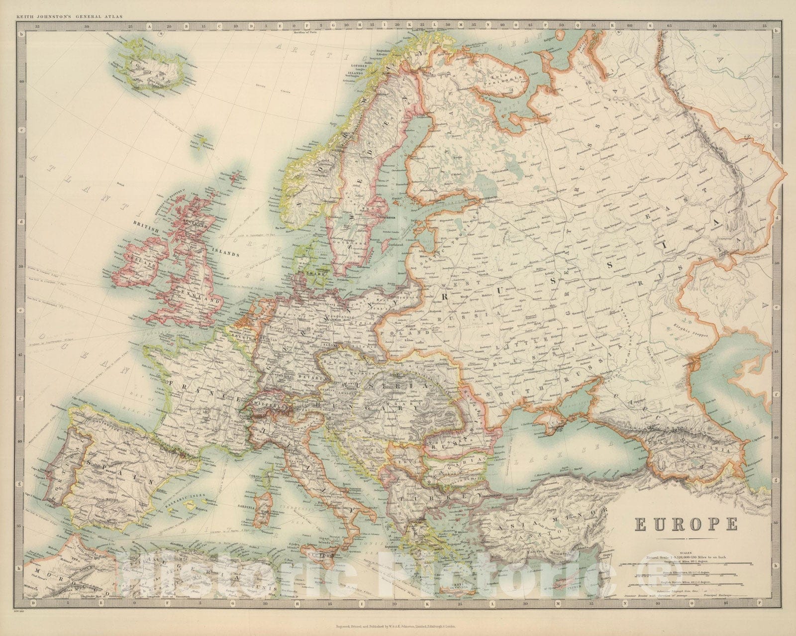 Historic Map : Atlas World, Europe 1912 , Vintage Wall Art – Historic ...