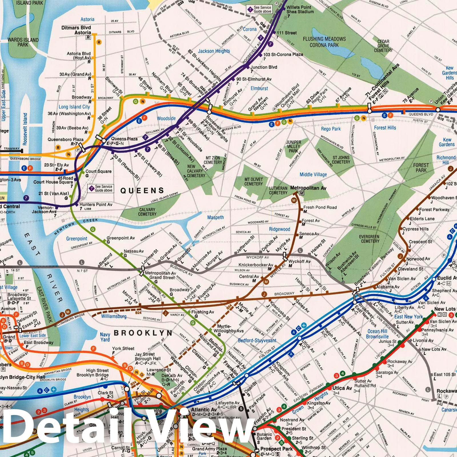 Historic Map : New York City Transit Maps, New York City Subway Map 19 ...