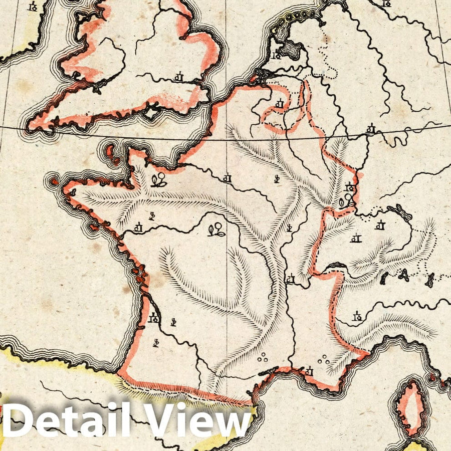 Historic Wall Map : School Atlas Map, Europe. 1799 v2 – Historic Pictoric