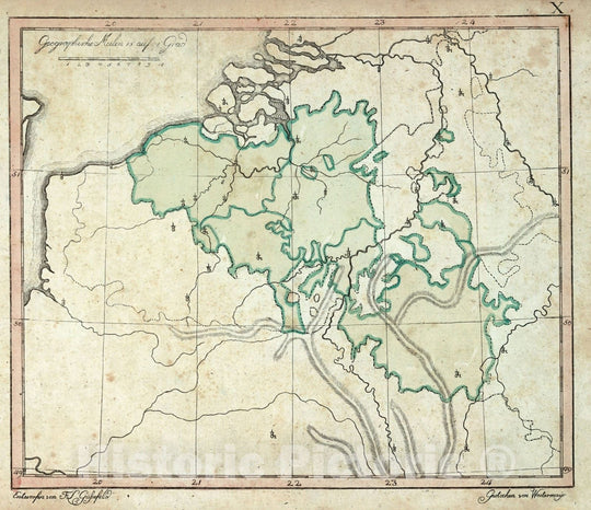 Historic Map : School Atlas Map, Former Burgundy District, Germany. 18 ...
