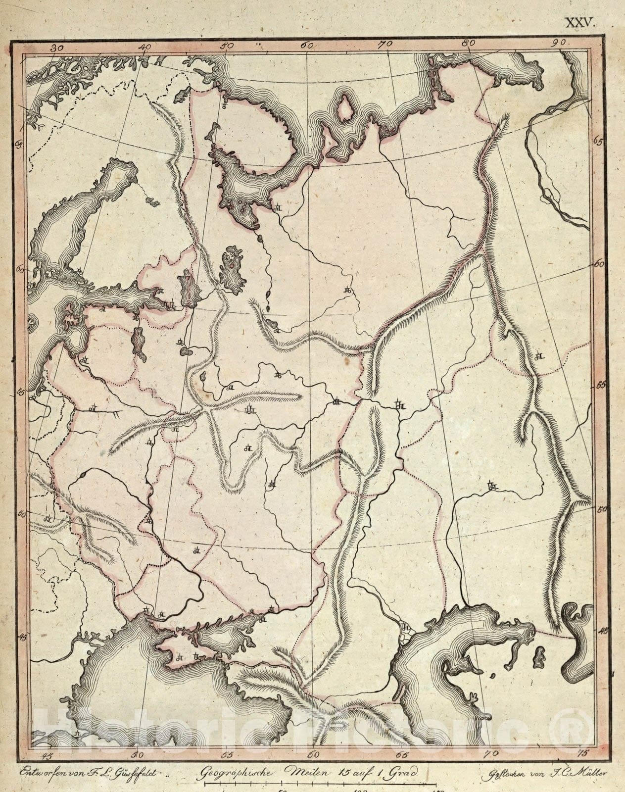 Historic Map : School Atlas Map, Russia. 1801 - Vintage Wall Art ...