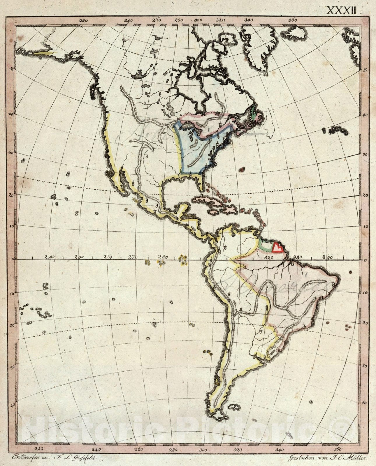 Historic Map : School Atlas Map, America. 1801 - Vintage Wall Art ...