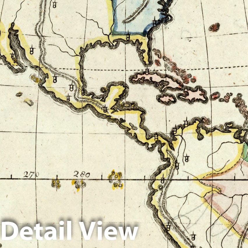 Historic Map : School Atlas Map, America. 1801 - Vintage Wall Art ...