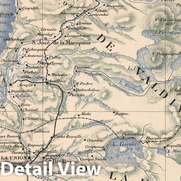 Historic Wall Map : Chile, Mapa No. 31. Provincia de Valdivia, 1903 ...