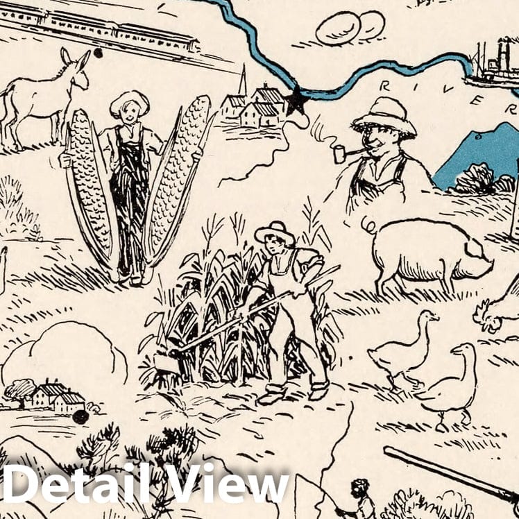 Historic Map : School Atlas Map, Missouri. 1931 - Vintage Wall Art ...