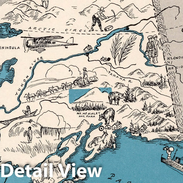 Historic Map : School Atlas Map, Alaska. 1931 - Vintage Wall Art ...