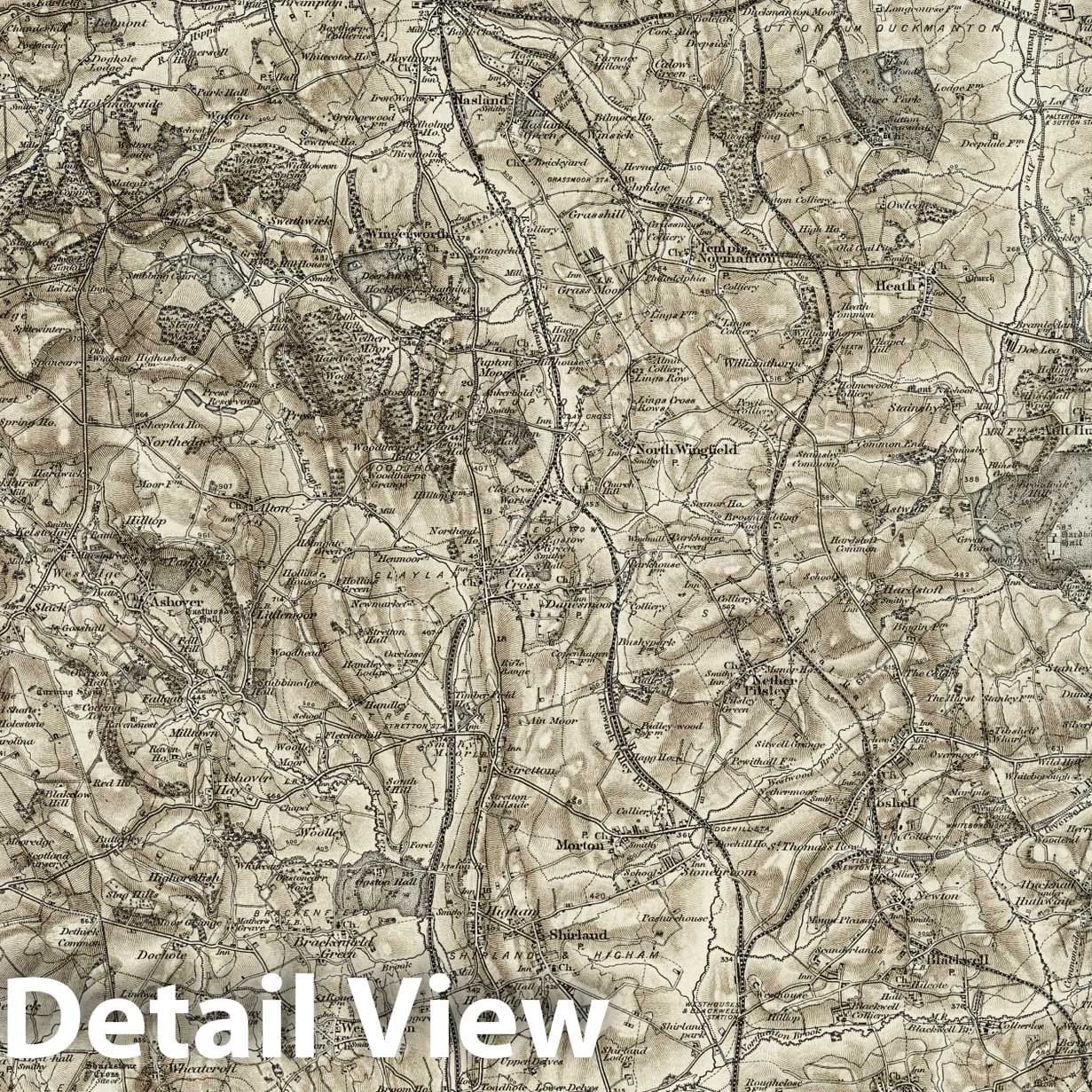 Historic Map : 112 Chesterfield (Hills) 1897 - Vintage Wall Art ...