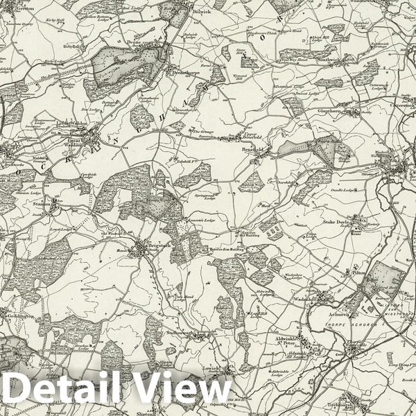 Historic Map : 171 Kettering 1898 - Vintage Wall Art - Historic Pictoric