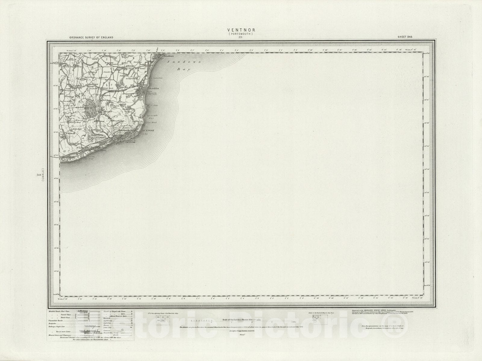 Historic Map : 345 Ventnor 1895 - Vintage Wall Art – Historic Pictoric