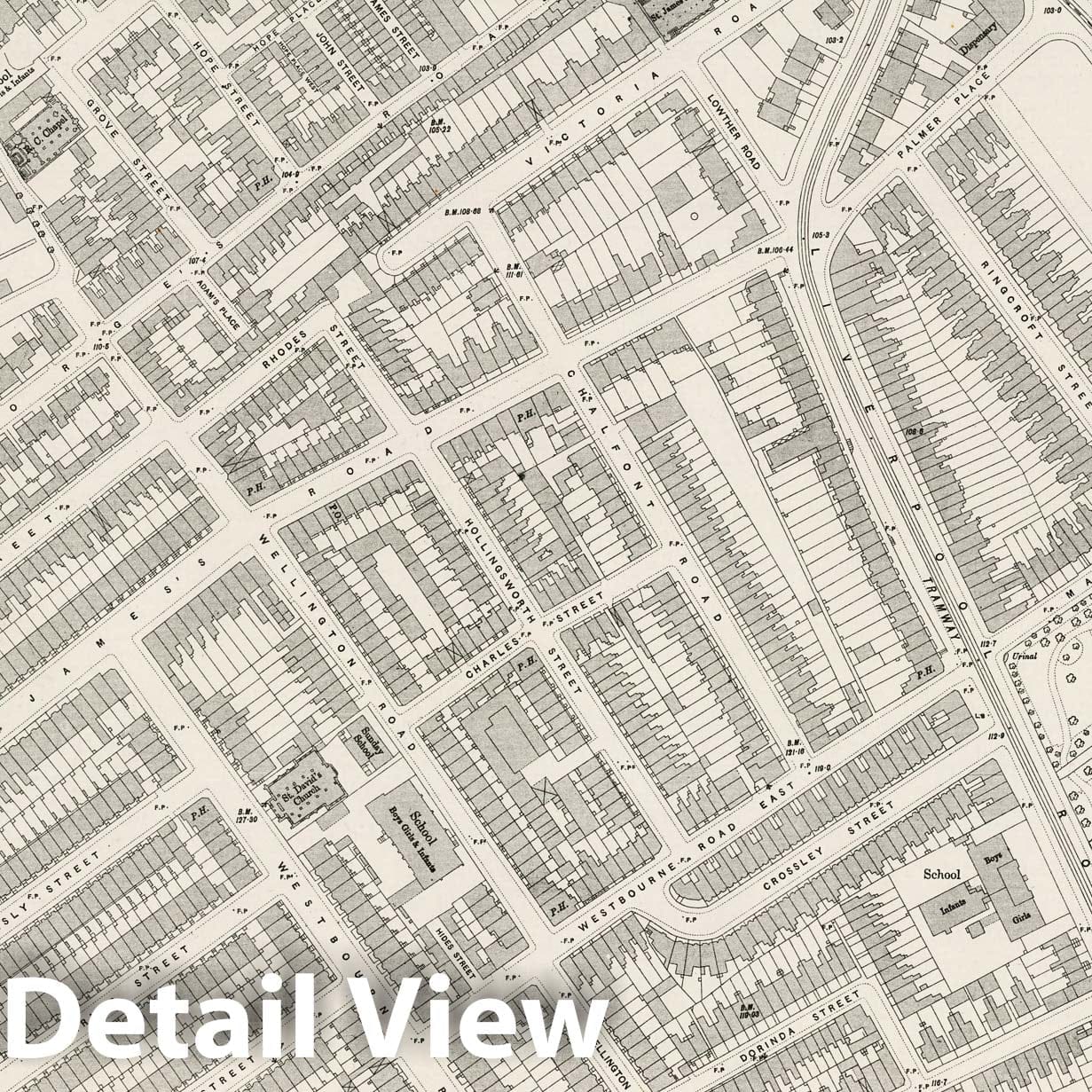 Historic Map : London (England), City Atlas Map, London Sheet VII.4 18 ...