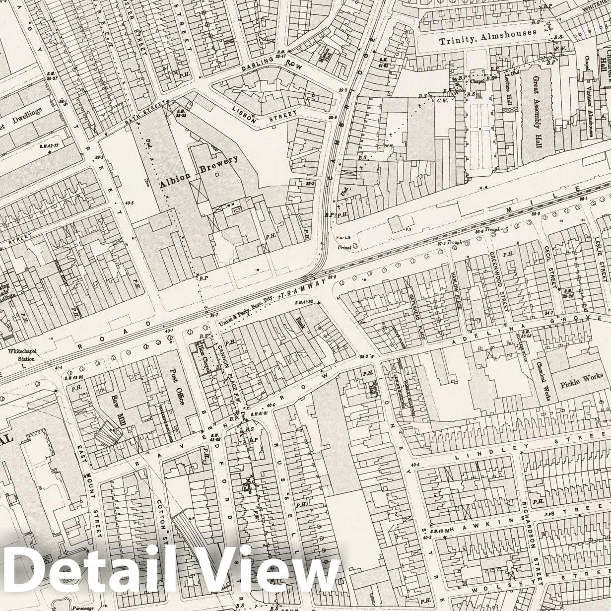 Historic Map : London (England), City Atlas Map, London Sheet VII.58 1 ...