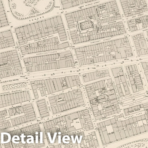 Historic Map : London (England), City Atlas Map, London Sheet VII.61 1 ...
