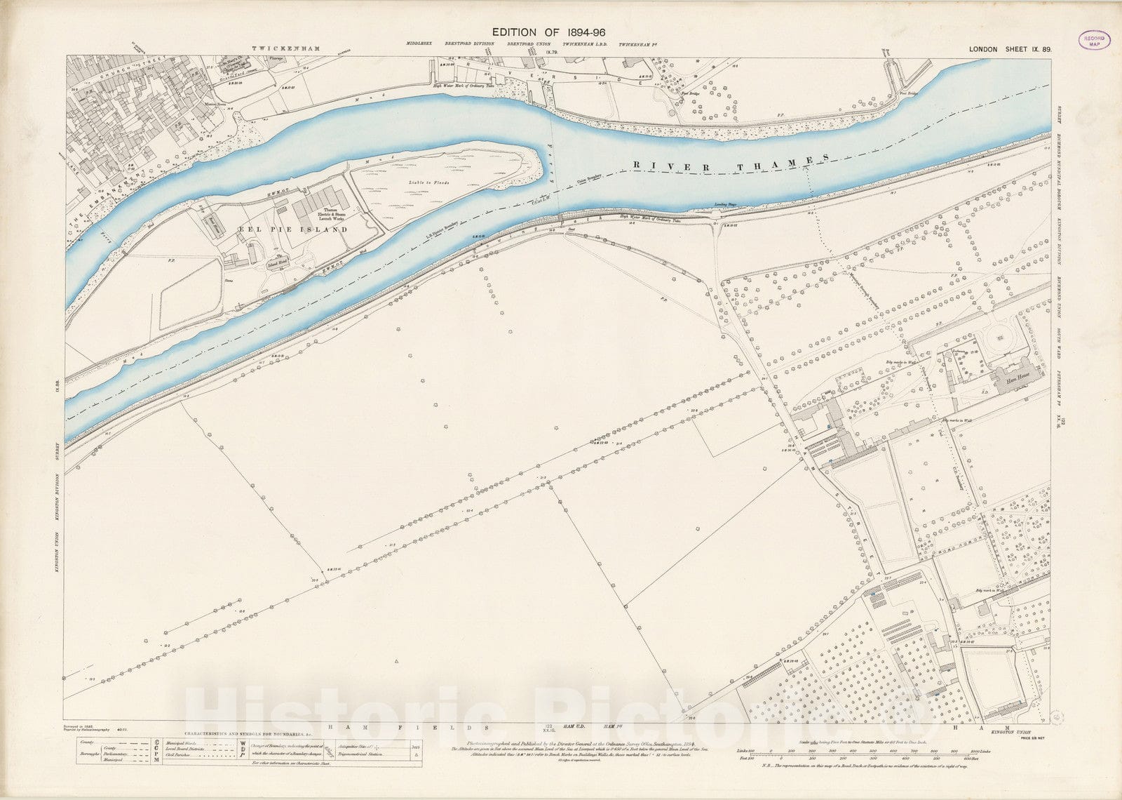 Historic Wall Map : London (England), City Atlas Map, London Sheet IX ...