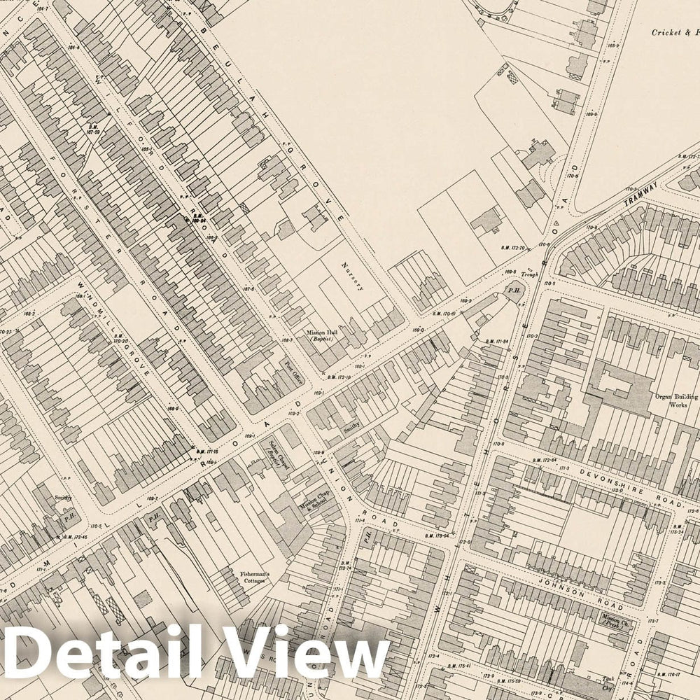 Historic Map : London (England), City Atlas Map, London Sheet XV.85 18 ...