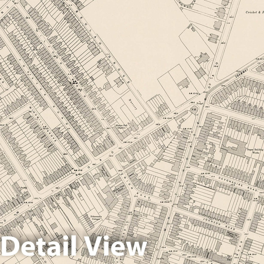 Historic Map : London (England), City Atlas Map, London Sheet XV.85 18 ...