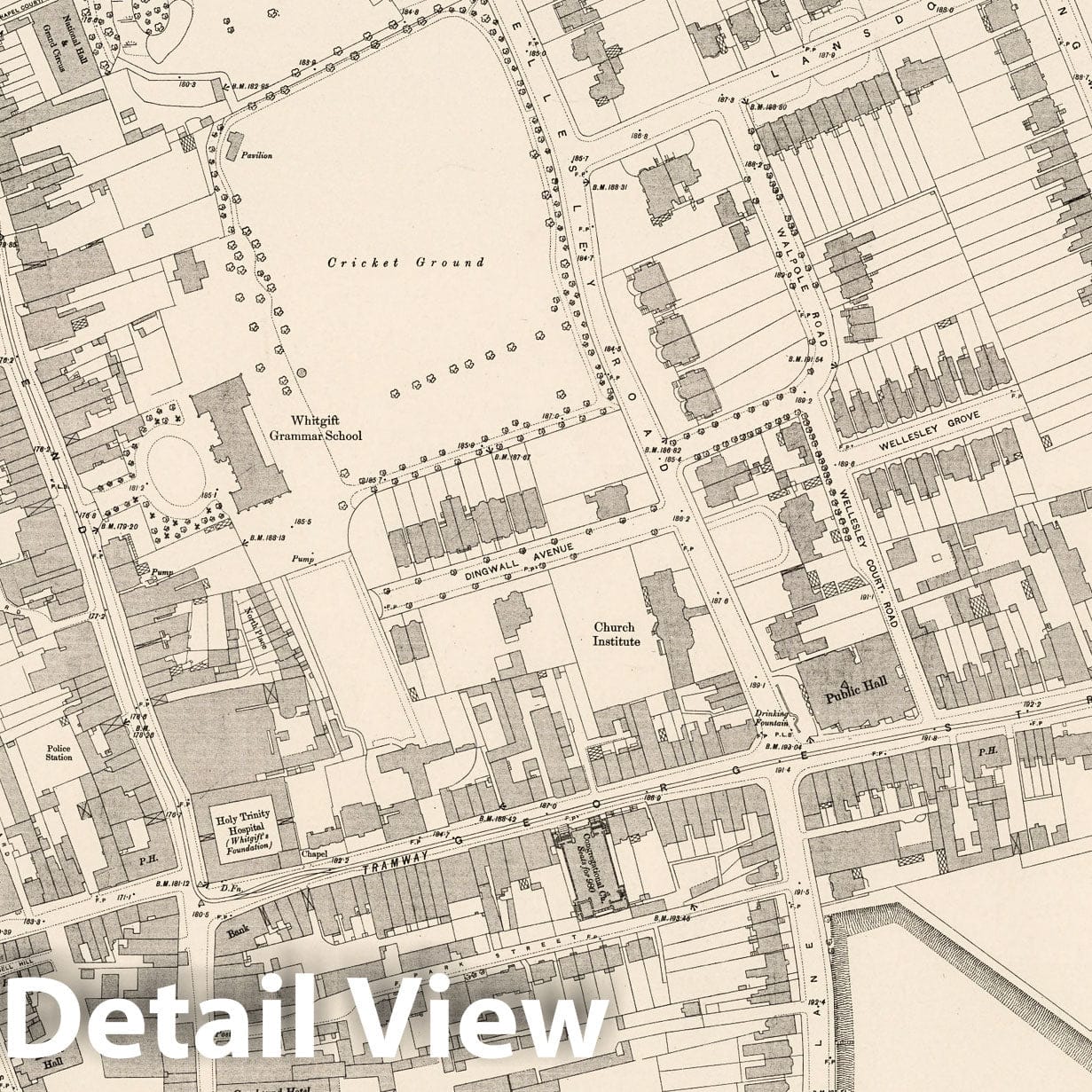 Historic Map : London (England), City Atlas Map, London Sheet XVII.5 1 ...