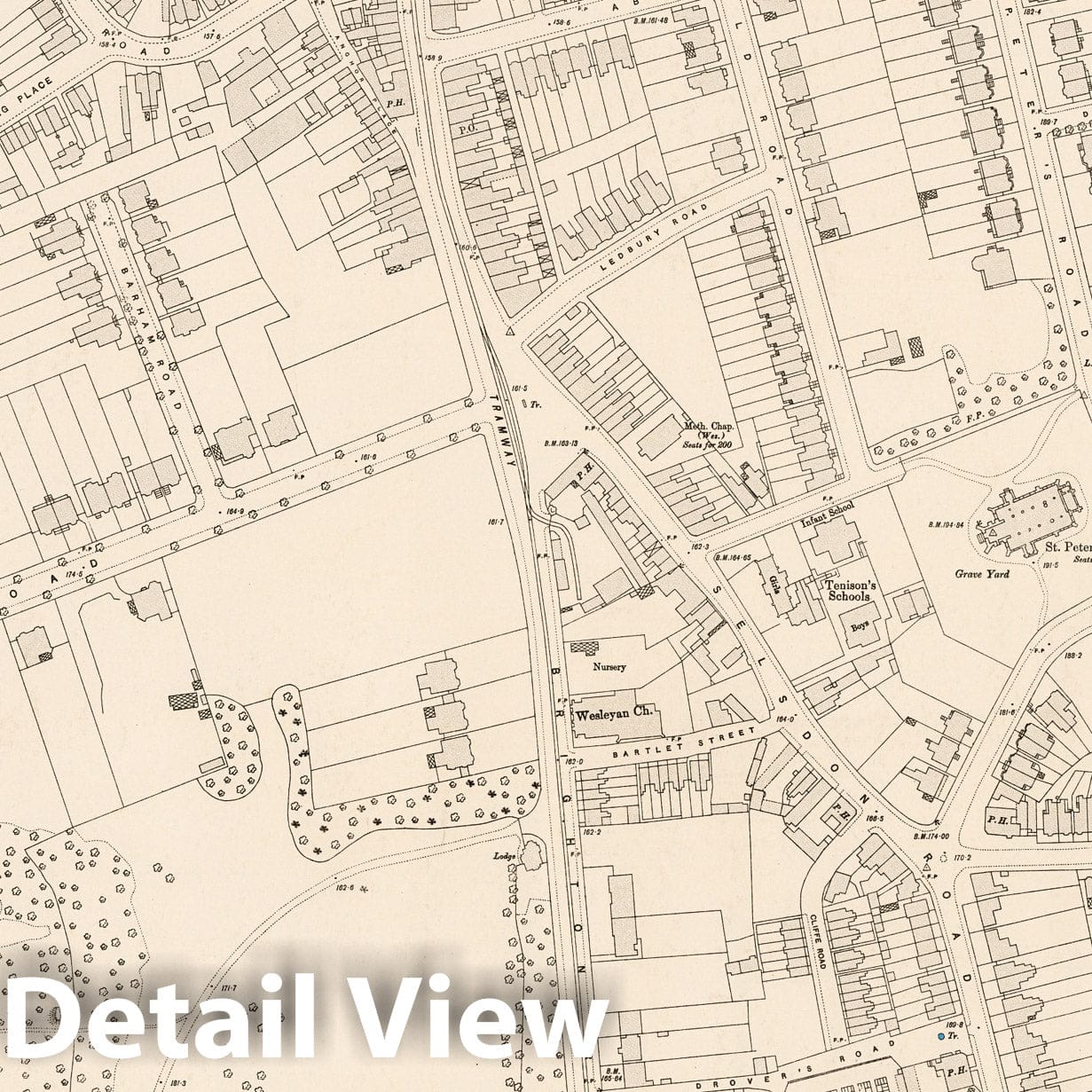 Historic Map : London (England), City Atlas Map, London Sheet XVII.25 ...
