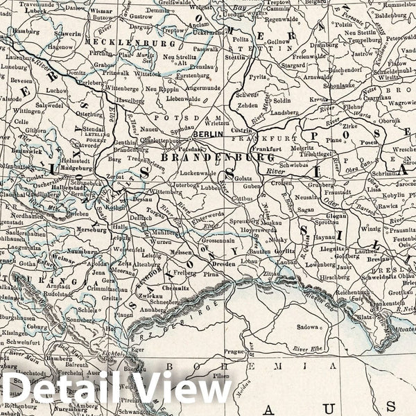 Historic Map : World Atlas Map, Germany 1893 - Vintage Wall Art ...