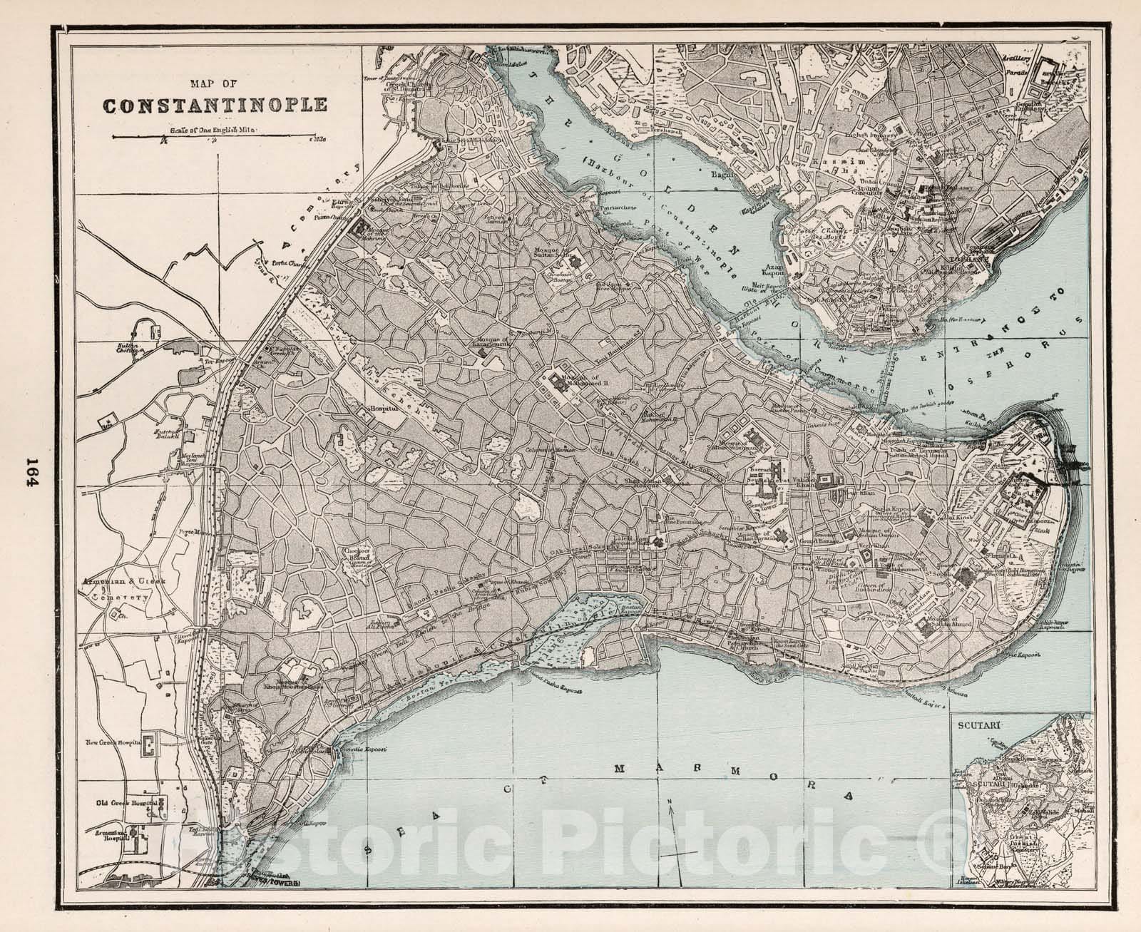 Constantinople Walls Map