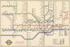 Historic Map : Pocket Map, London Underground. 1946 - Vintage Wall Art ...