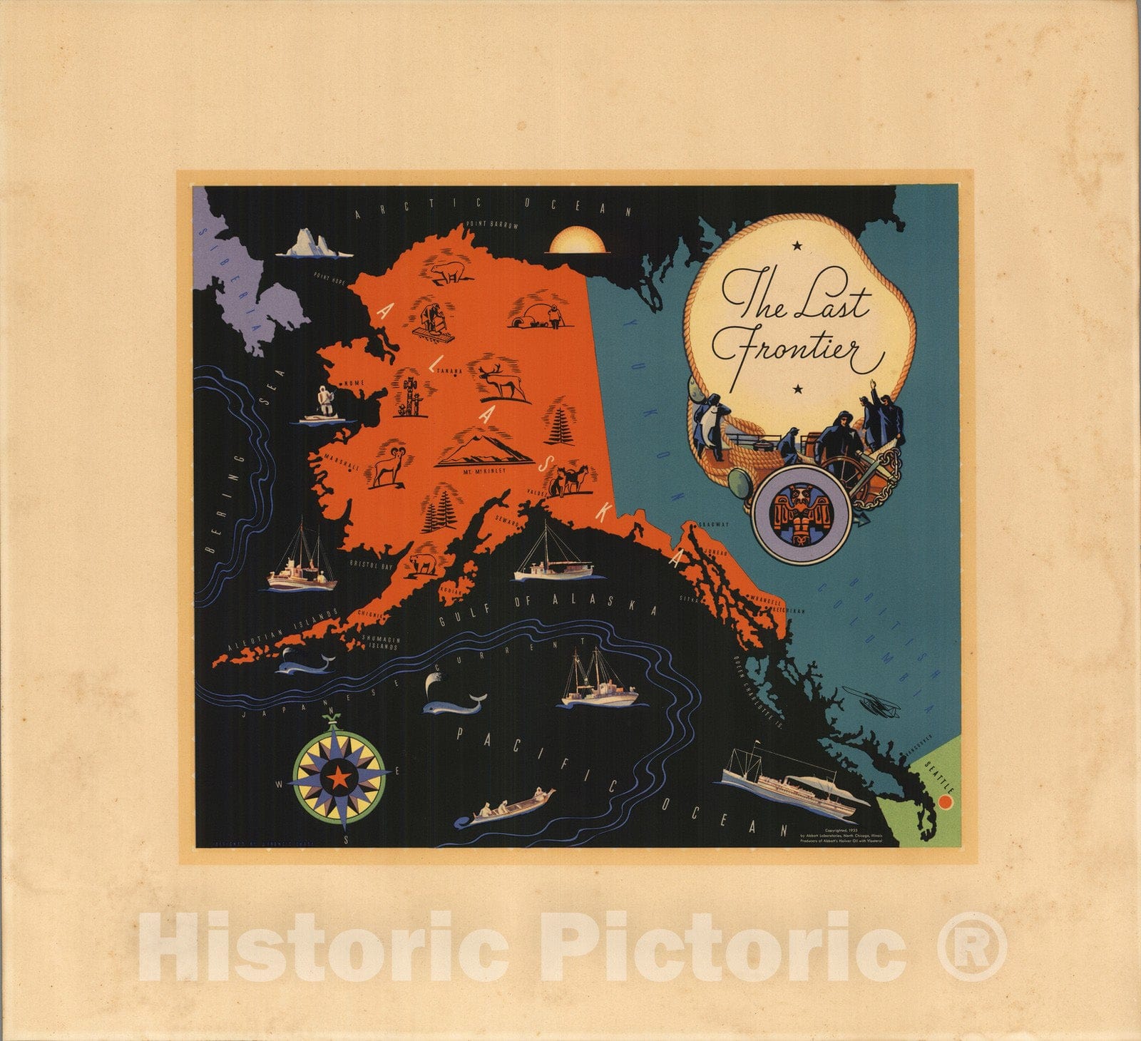 Historic Map : The Last Frontier 1935 - Vintage Wall Art – Historic ...