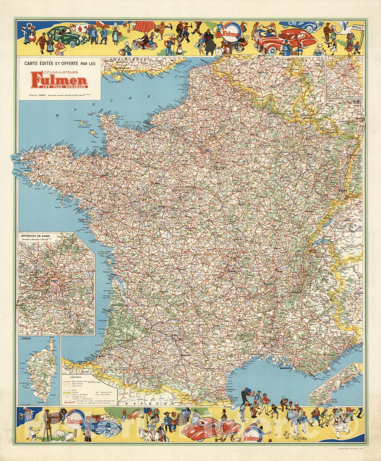 Historic Map : France, France : carte editee et offerte par les accumu ...
