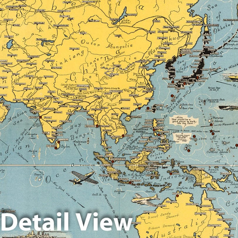 Historic Map : Total War, Battle Map, 1943 - Vintage Wall Art ...