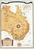 Historic Map : Tourist Map of Australia, 1948 - Vintage Wall Art ...