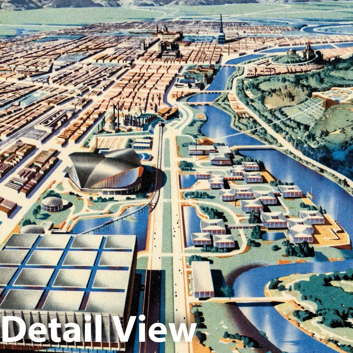 Historic Map : Torino (Italy), Torino. Italy. 1961. 1961 , Vintage Wal ...