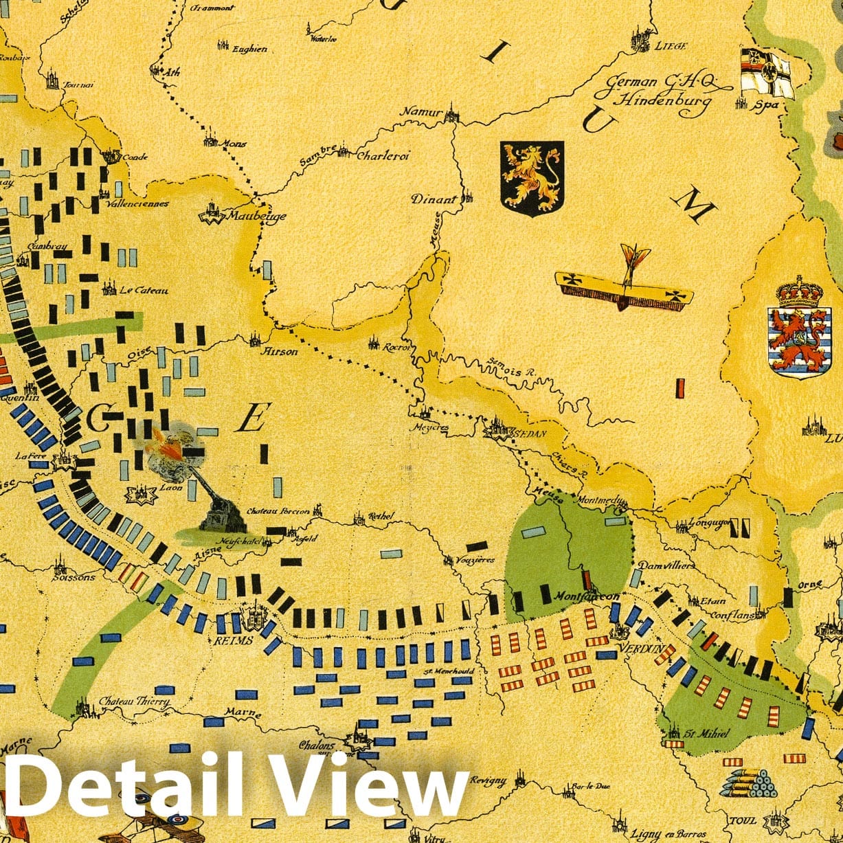 Historic Map : The Great War Map, 1926 - Vintage Wall Art - Historic ...