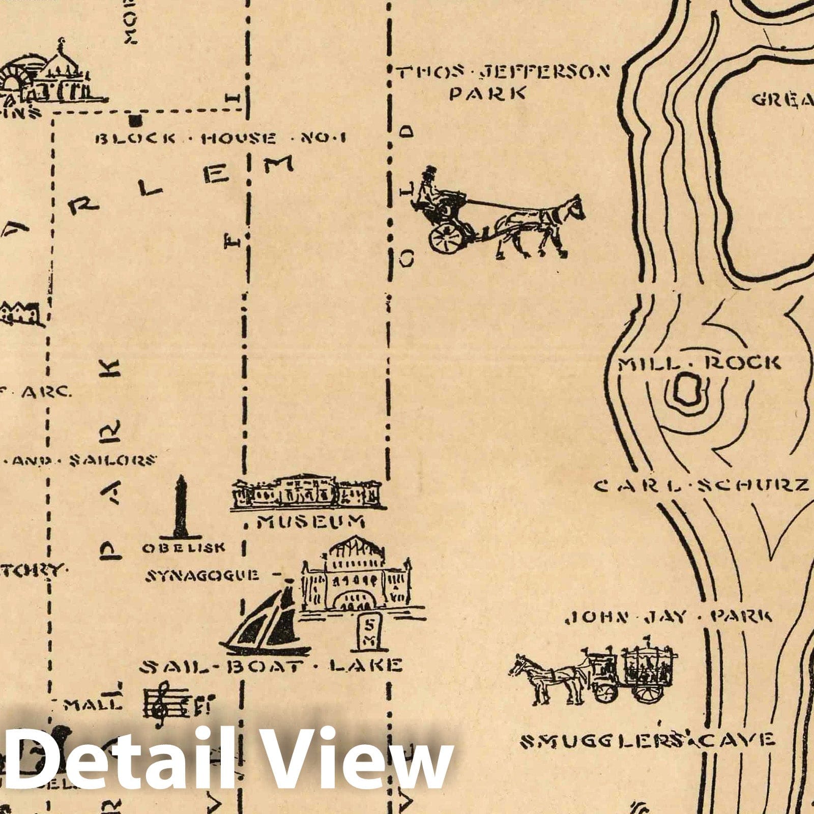 Historic Map : Nicholas. His map. Pictorial map of New York Drawn by J ...