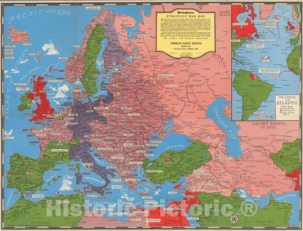 Historic Map : Westinghouse strategic war map, 1941 v2 - Historic Pictoric
