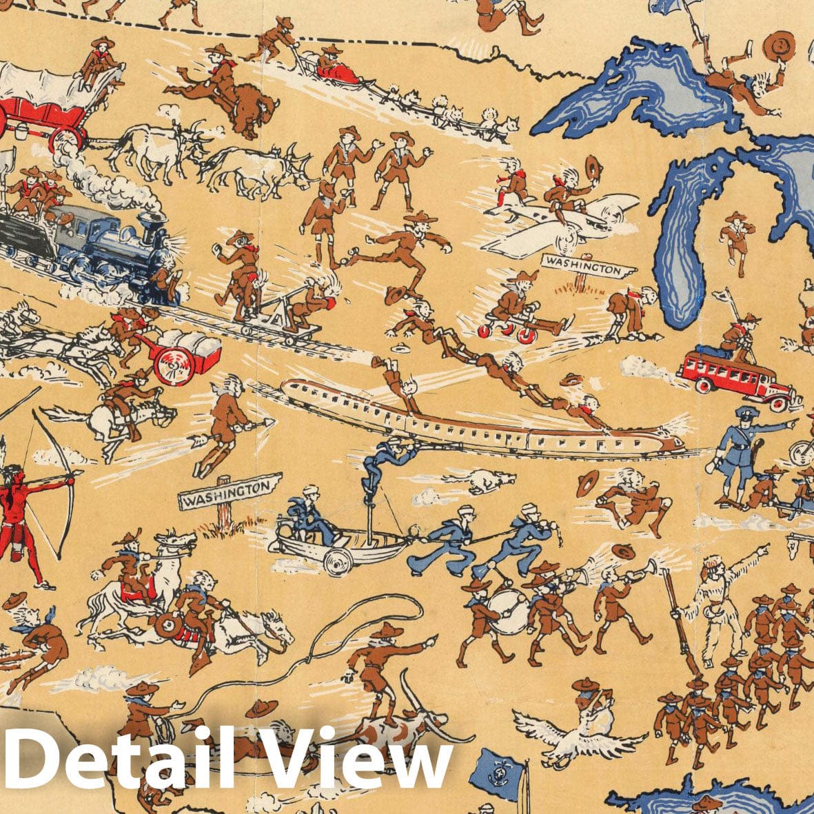 Historic Map - Boy Scouts of America Jamboree Washington D.C. August 2 ...