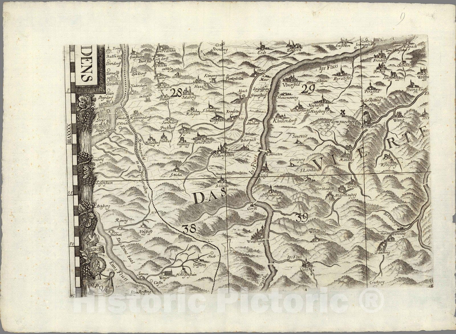 Historic Map : Austria, Topographic map of lower Austria by Georg Matt ...