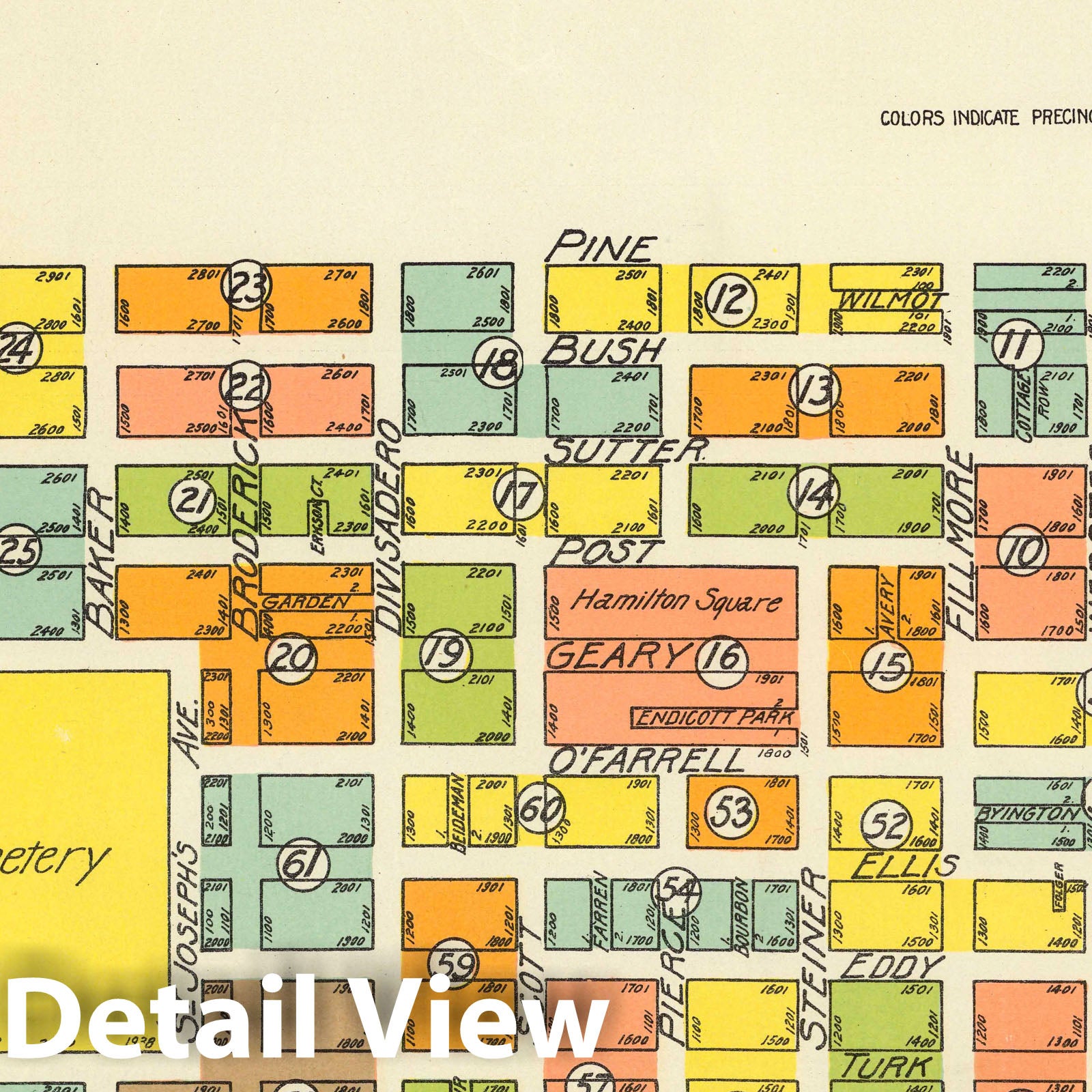 Historic Map : Election Precincts. 30th Assembly District and Part of ...