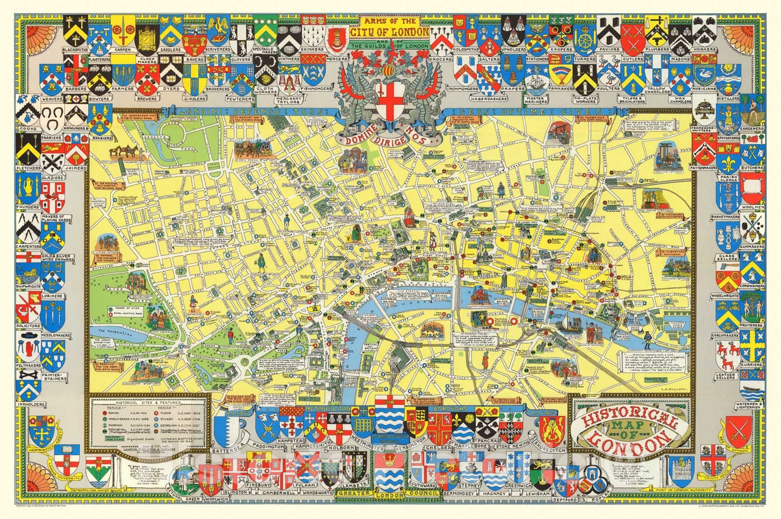Ancient Maps Of History London Old Map Of London, Westminster Map