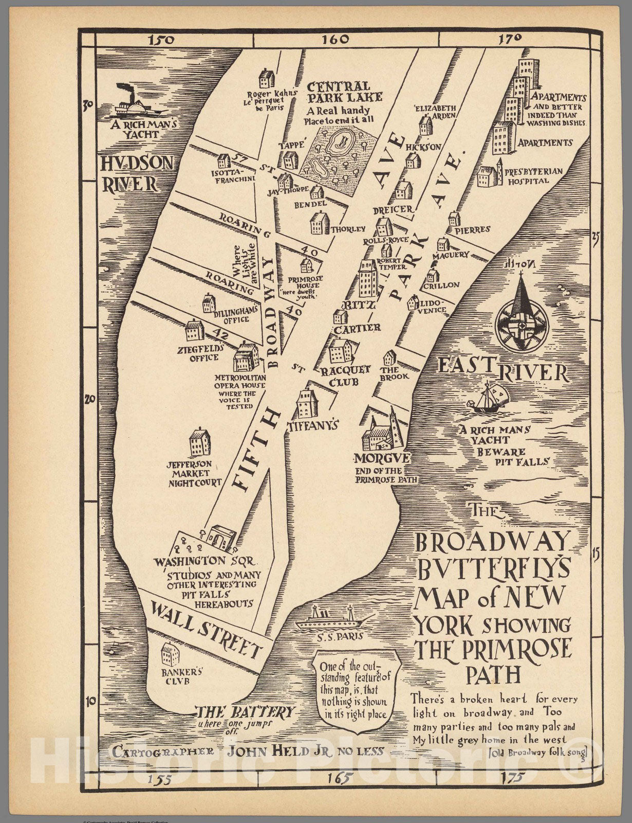 Broadway New York City Map Miller's New Map Of The City Of New York.