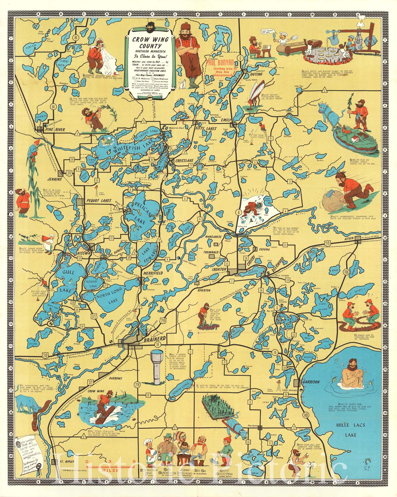 Crow Wing County Mn Map