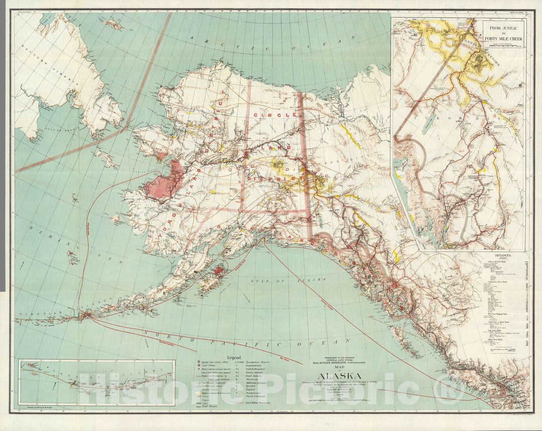 Historic Map : Map of Alaska, 1898 v1 – Historic Pictoric