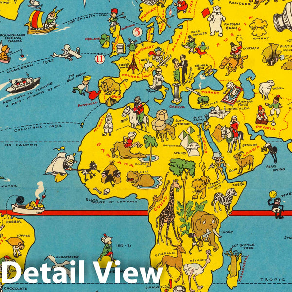 Historic Map : (Map of the World), 1935 - Vintage Wall Art - Historic ...