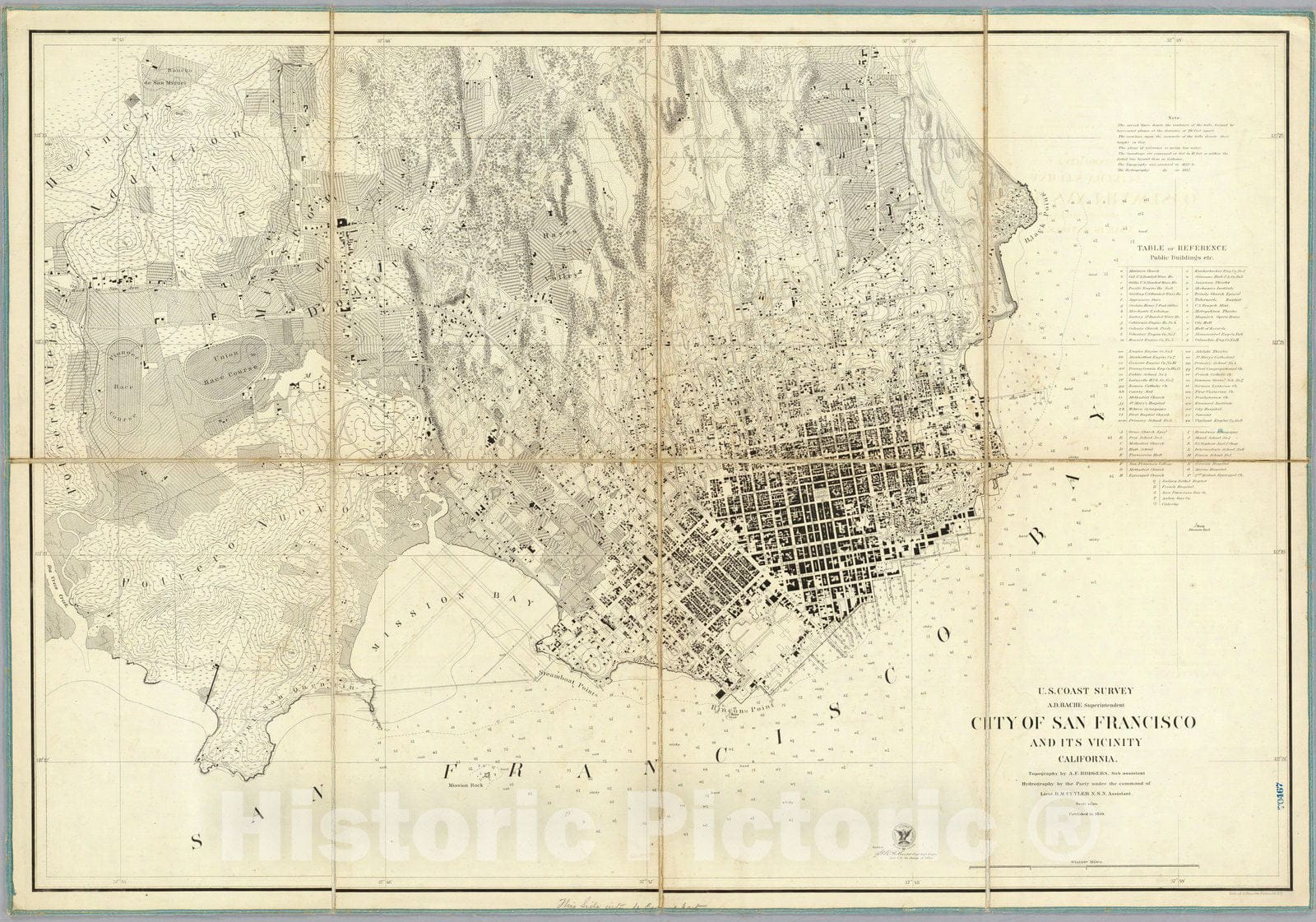 Historic Map : City of San Francisco And Its Vicinity, California. 185 ...