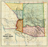 Historic Map : Official Map of The Territory of Arizona, 1865 - Vintag ...