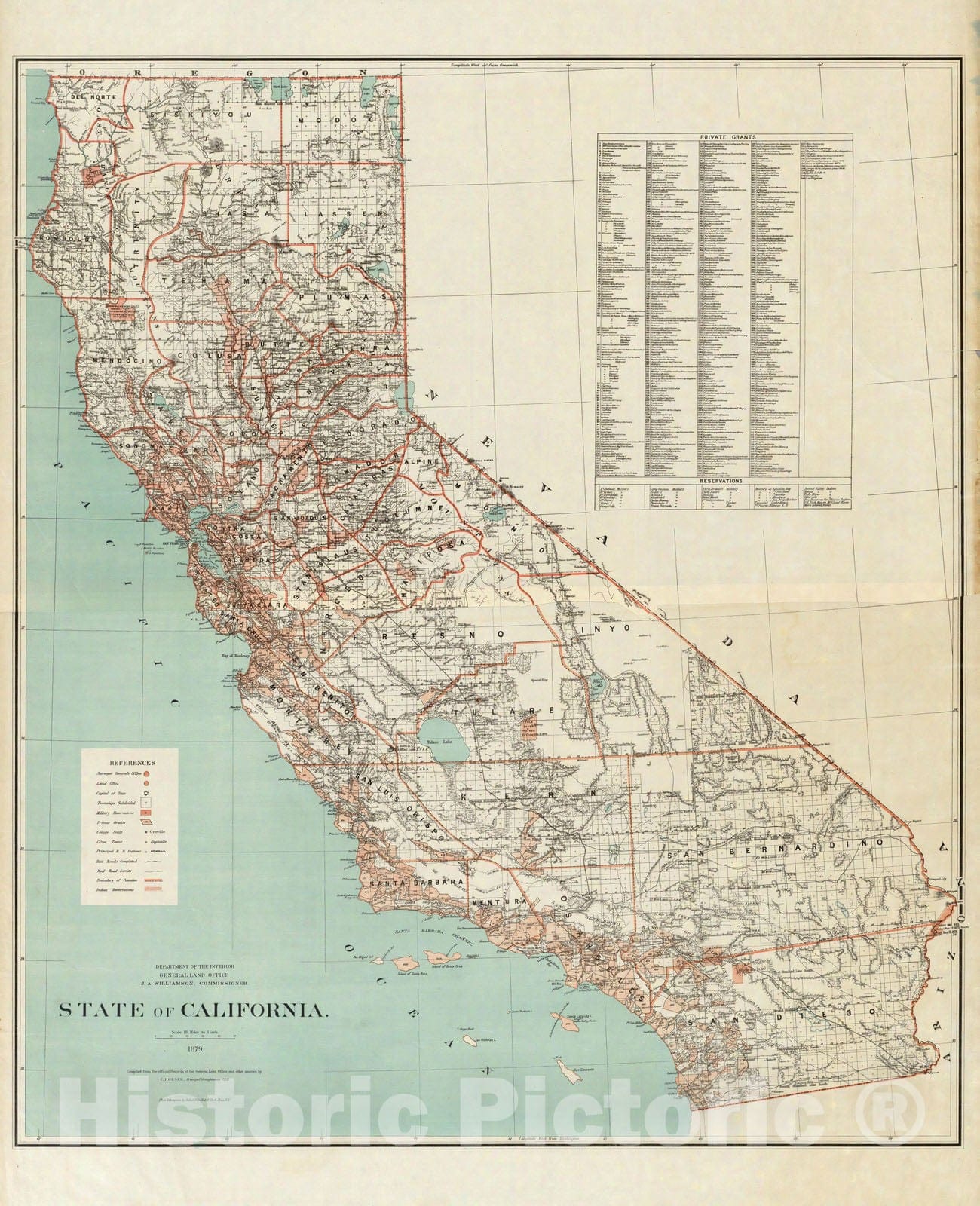 Historic Map : Department of The Interior General Land office Map - St ...