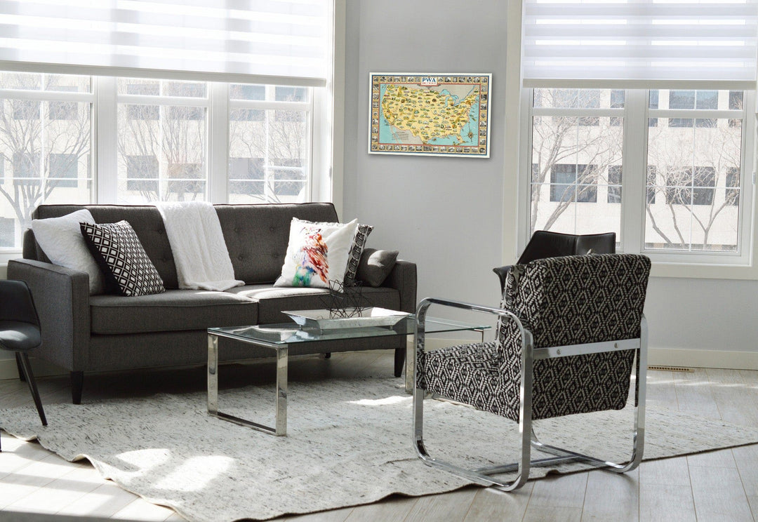 Historic Map - PWA rebuilds the Nation. 1935 - Vintage Wall Art ...