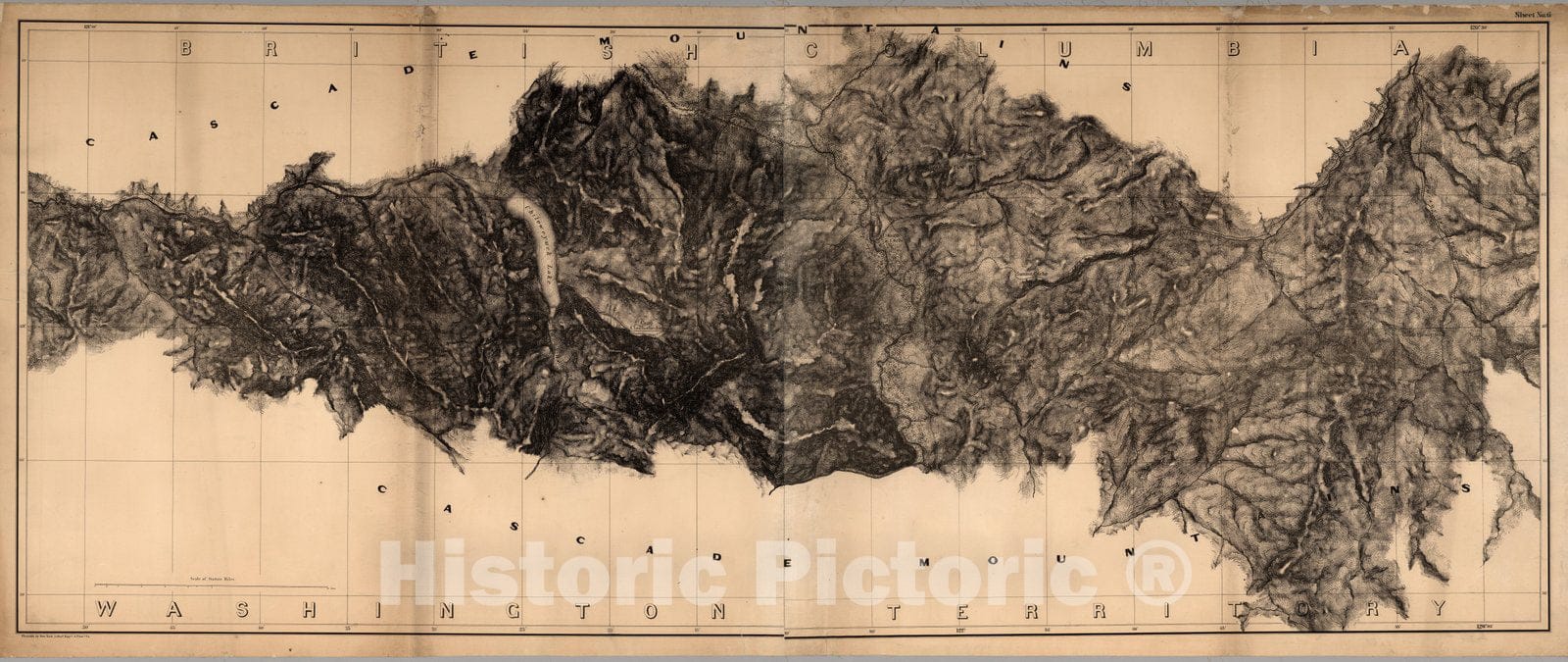 Historic Map : Sheet No. 6. Photo-Lithographic Copy of The Detailed Ma ...