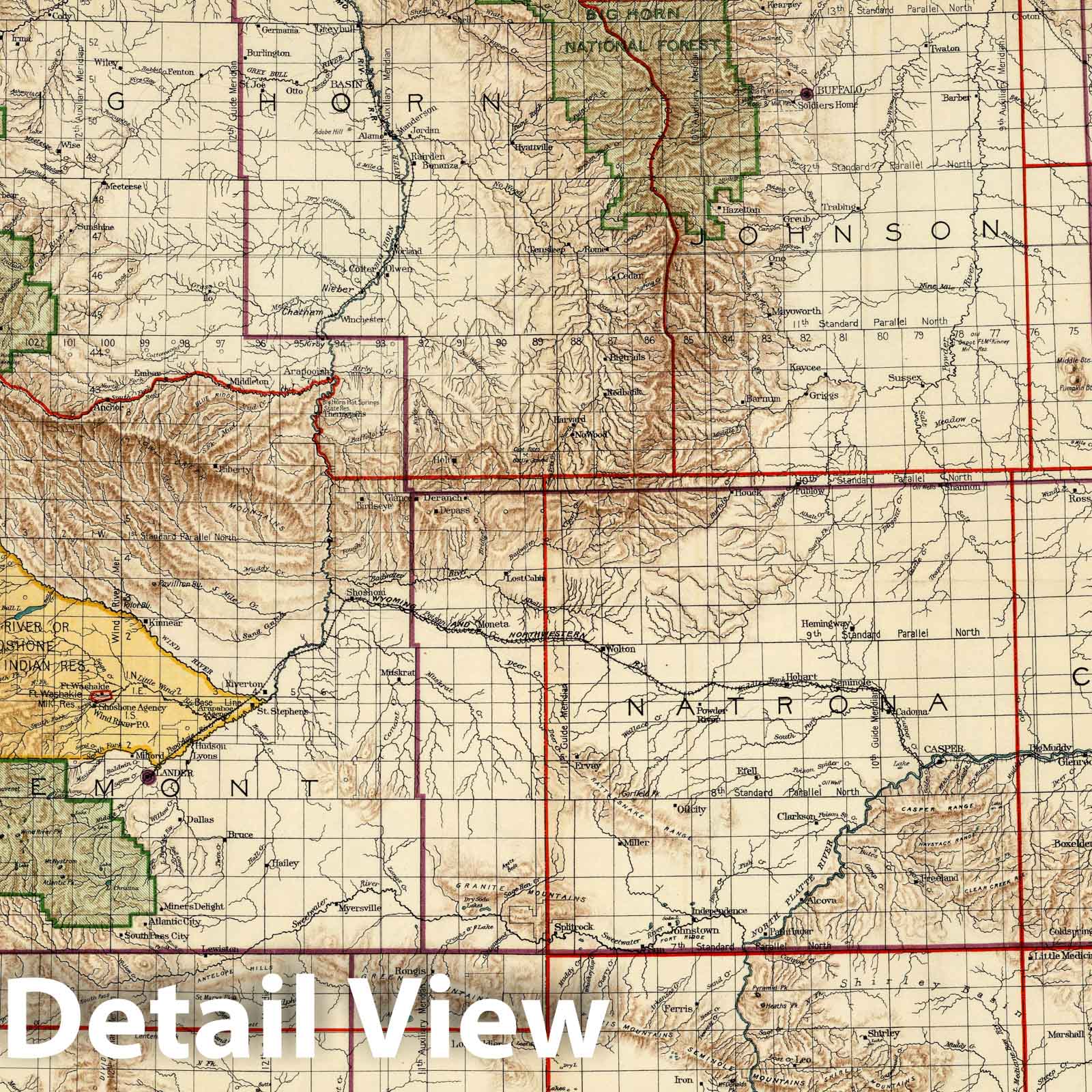 Historic Map : Department of The Interior General Land office Map - St ...