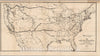 Historic Map : Railroad Routes To The Pacific 1869 - Vintage Wall Art ...