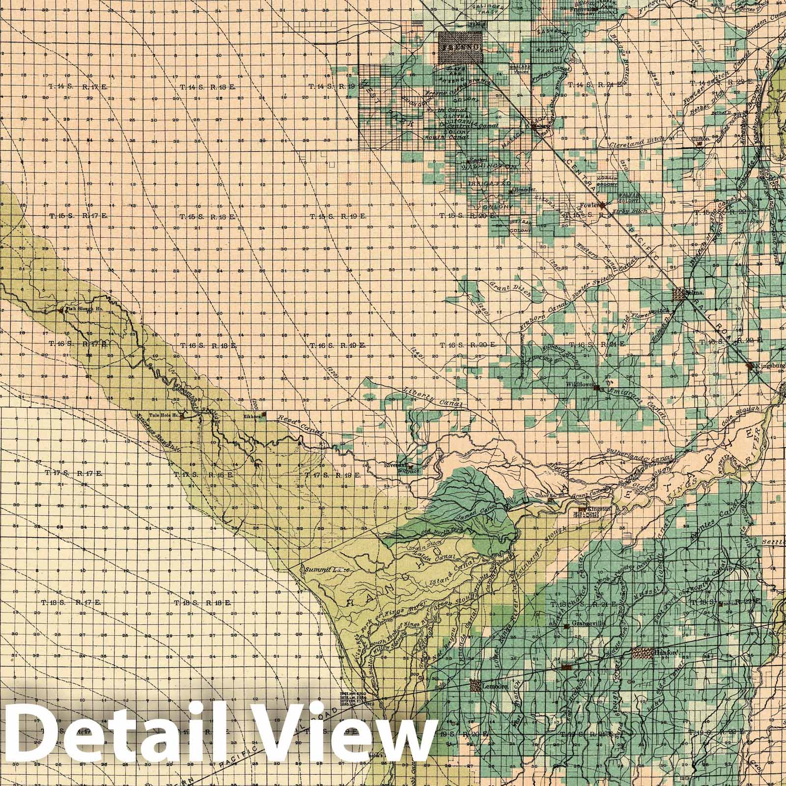 Historic Map : Sheet No. 3, South-central Portion, Irrigation Map of T ...